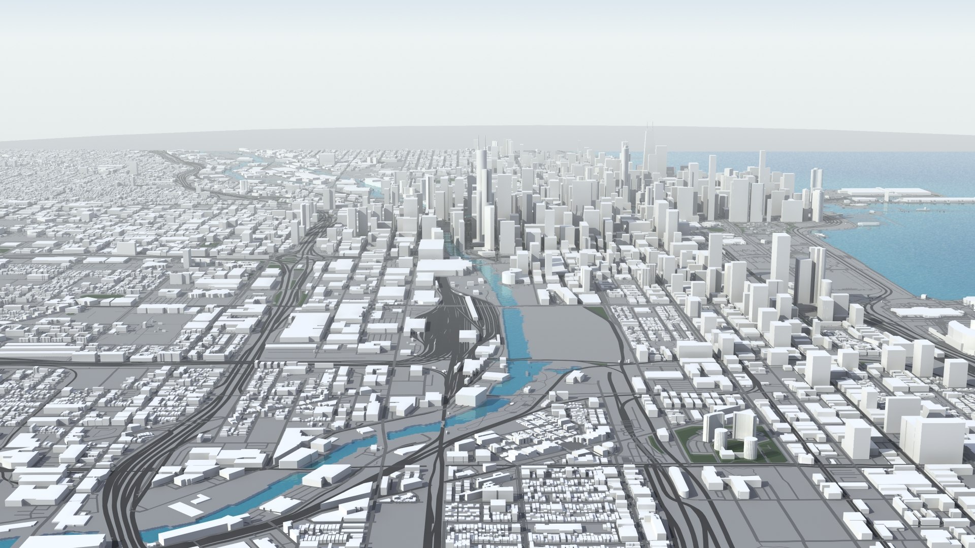 3D Chicago City Model - TurboSquid 2091046