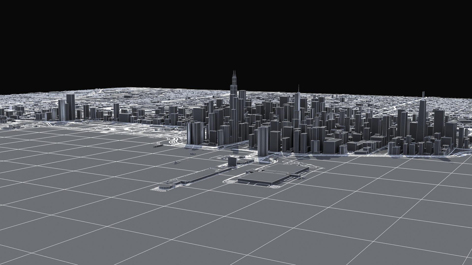 3D Chicago City Model - TurboSquid 2091046