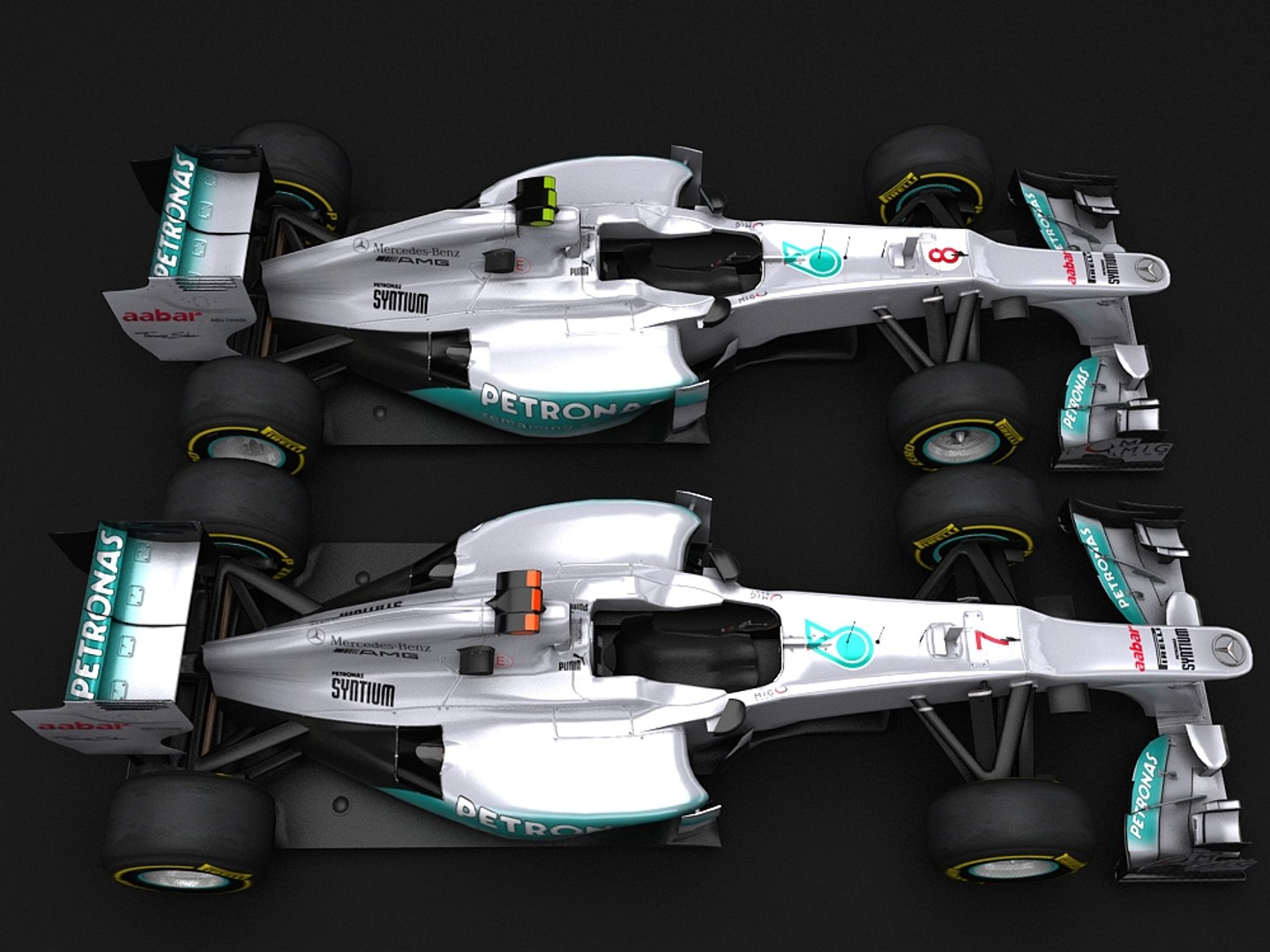 3d 2012 Mercedes Amg W03
