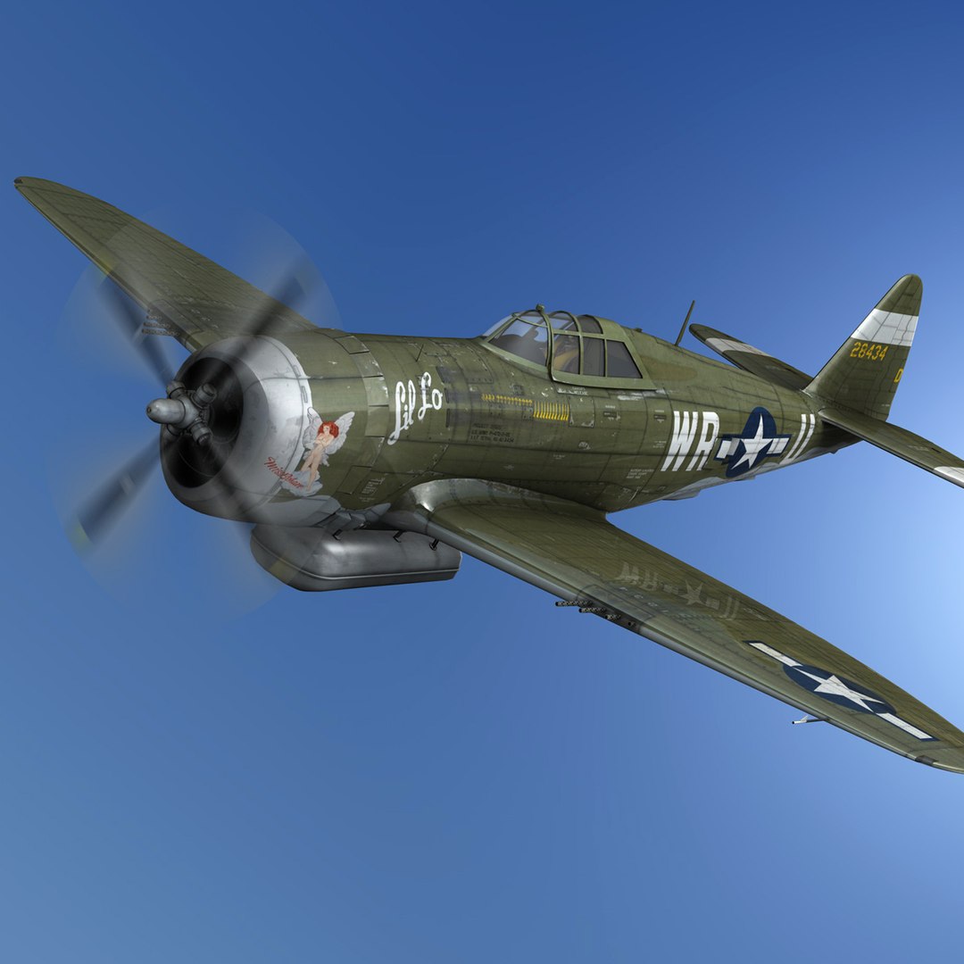3D Republic P-47d Thunderbolt - - TurboSquid 1399123
