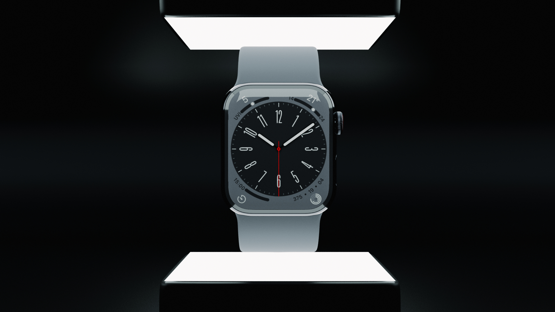 3D model Apple Watch Series 8 Graphite Stainless Steel - TurboSquid 2170705