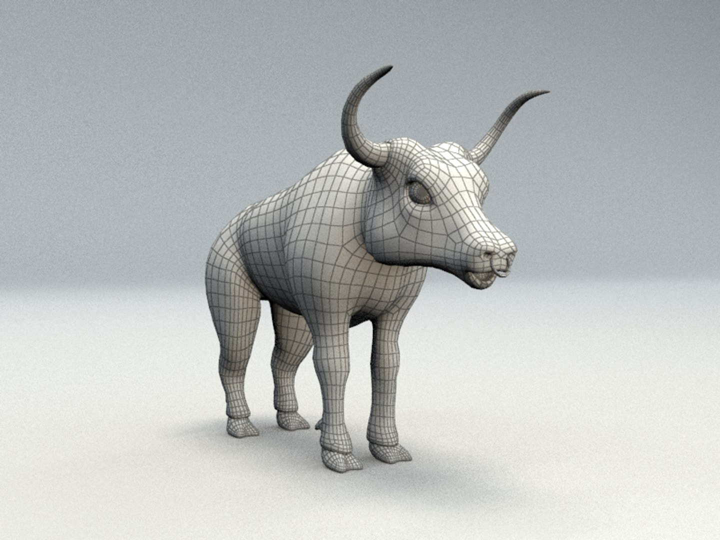 3D Cartoon Bull Model - TurboSquid 1834345