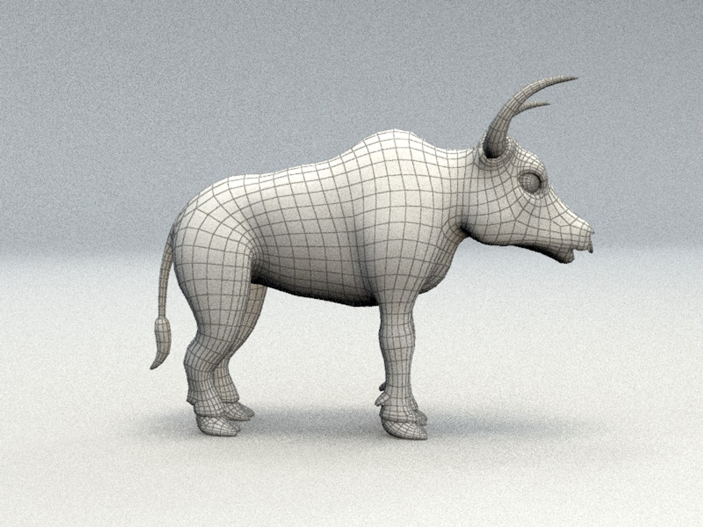 3D Cartoon Bull Model - TurboSquid 1834345