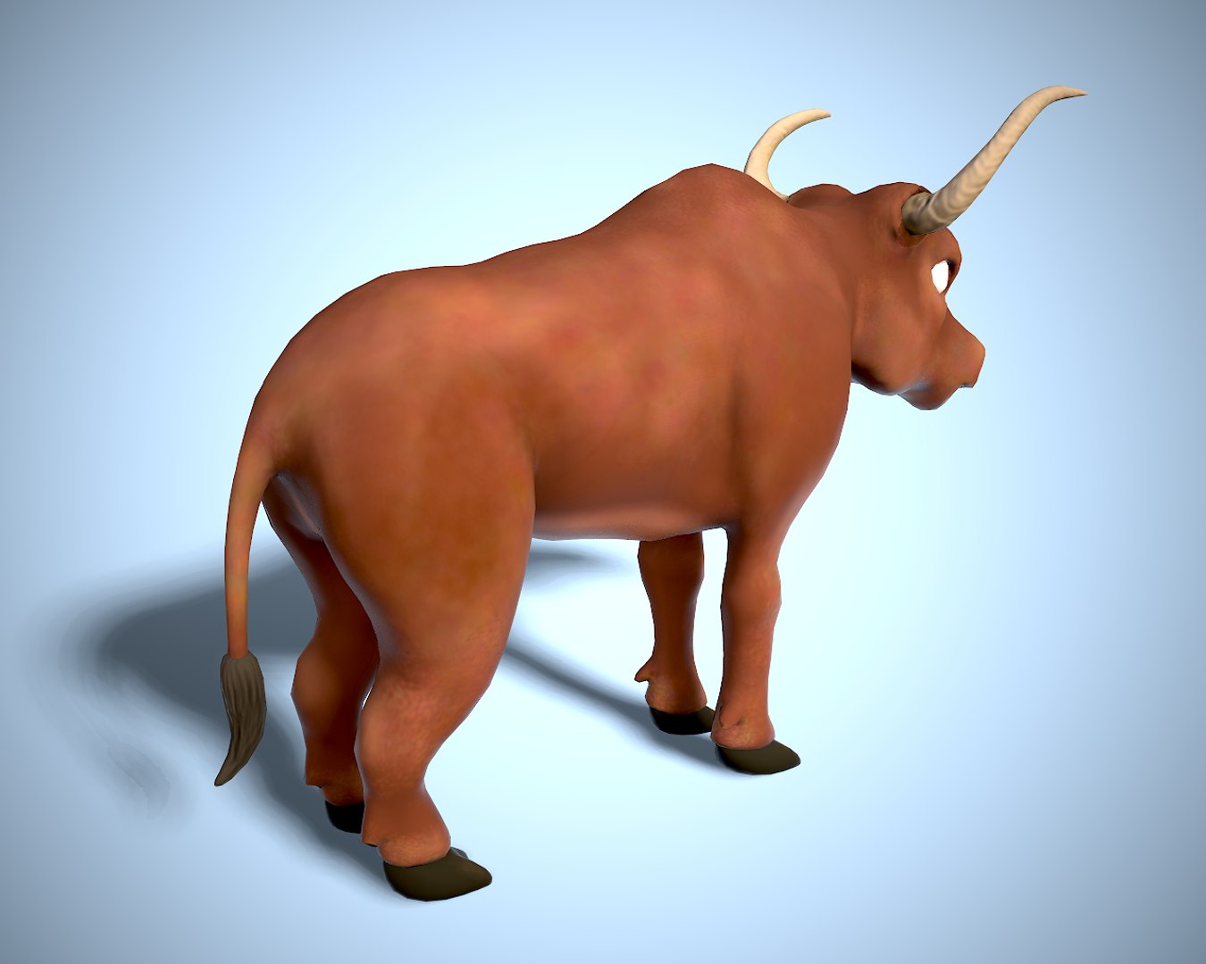 3D Cartoon Bull Model - TurboSquid 1834345