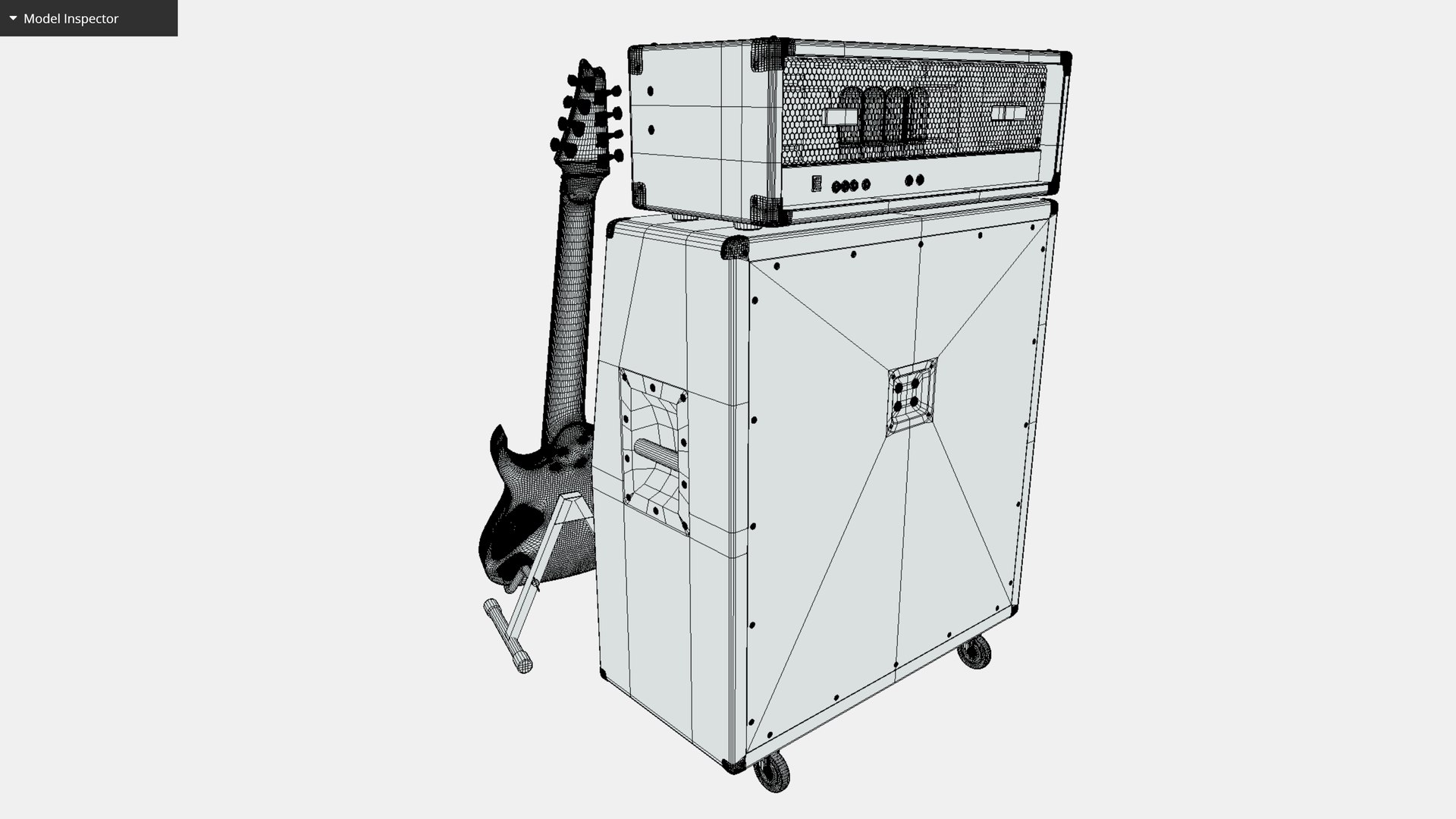 Metal Guitar Amp Stack Stage 3D model - TurboSquid 2013849