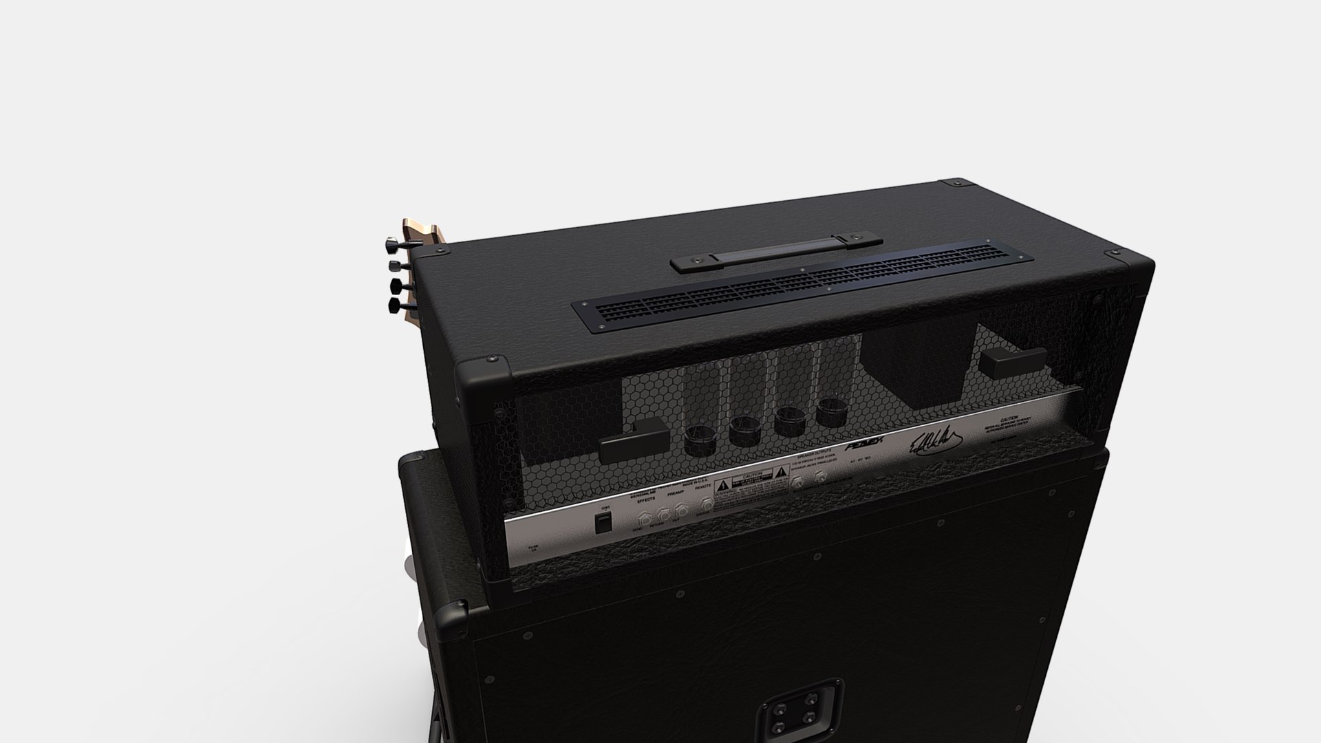 Metal Guitar Amp Stack Stage 3D model - TurboSquid 2013849