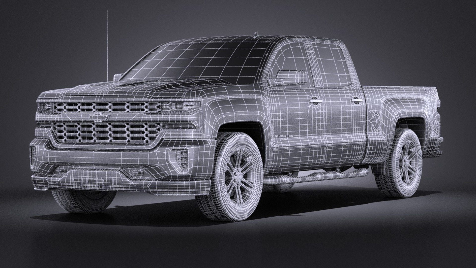 3d Model 2016 Chevrolet Cab