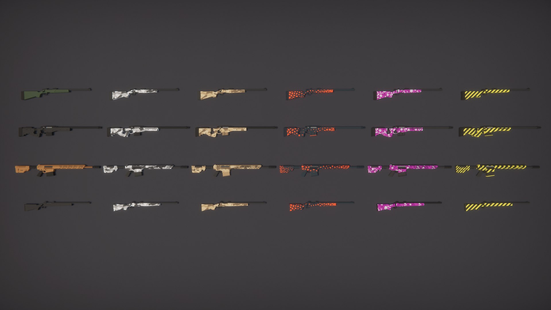 3D Low Poly FPS Weapons Pack 2 Model - TurboSquid 2022887