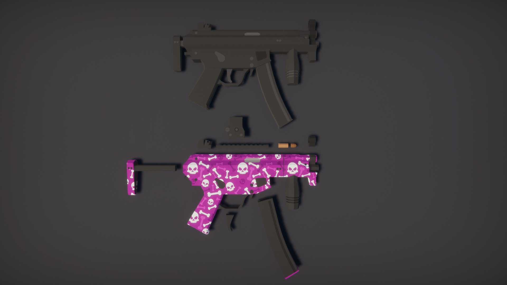 3D Low Poly FPS Weapons Pack 2 Model - TurboSquid 2022887