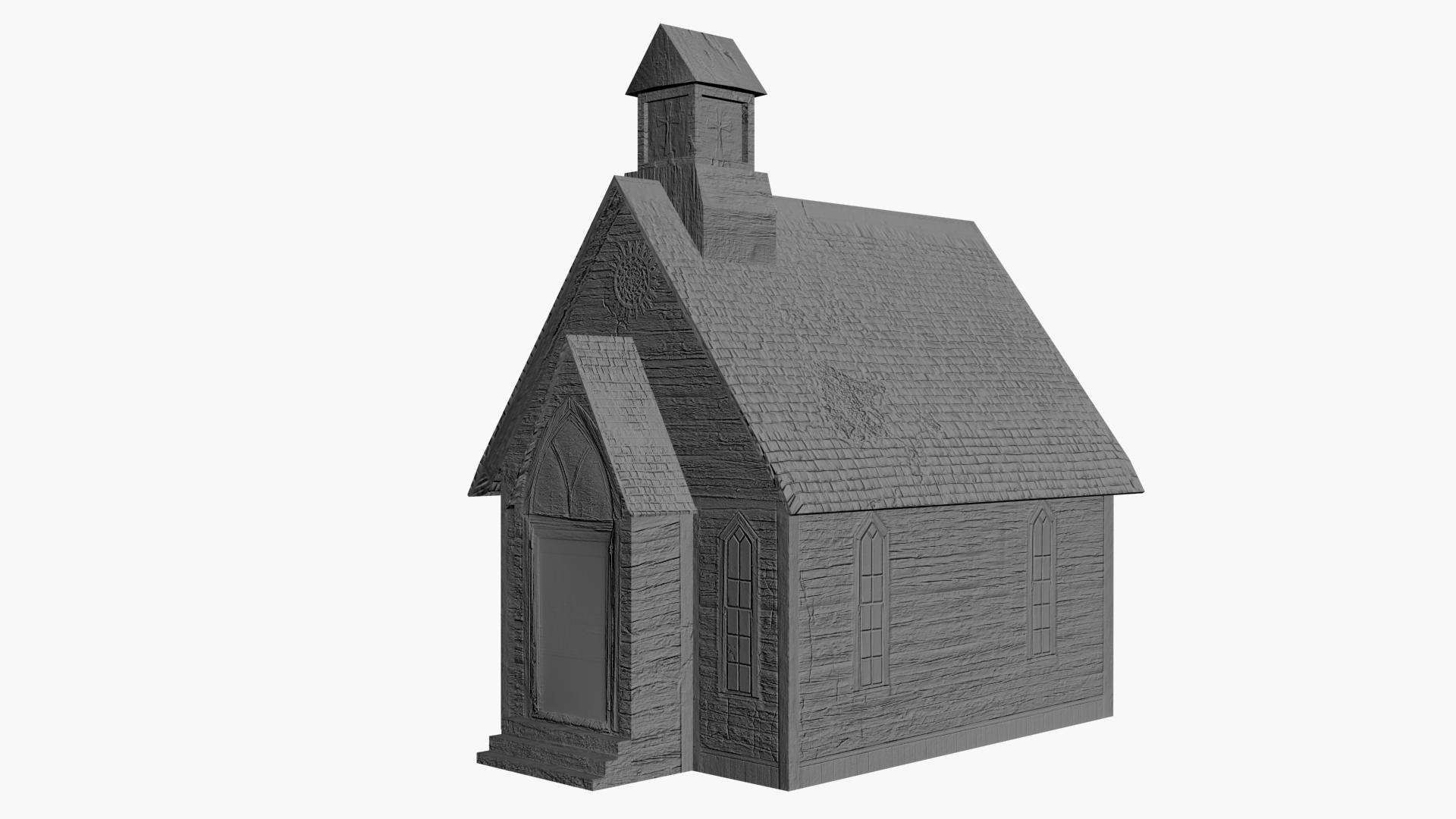 Old West Church 3D Model - TurboSquid 2037537