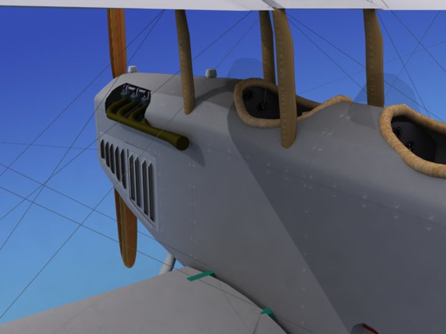3d Cockpit Curtiss Jenny