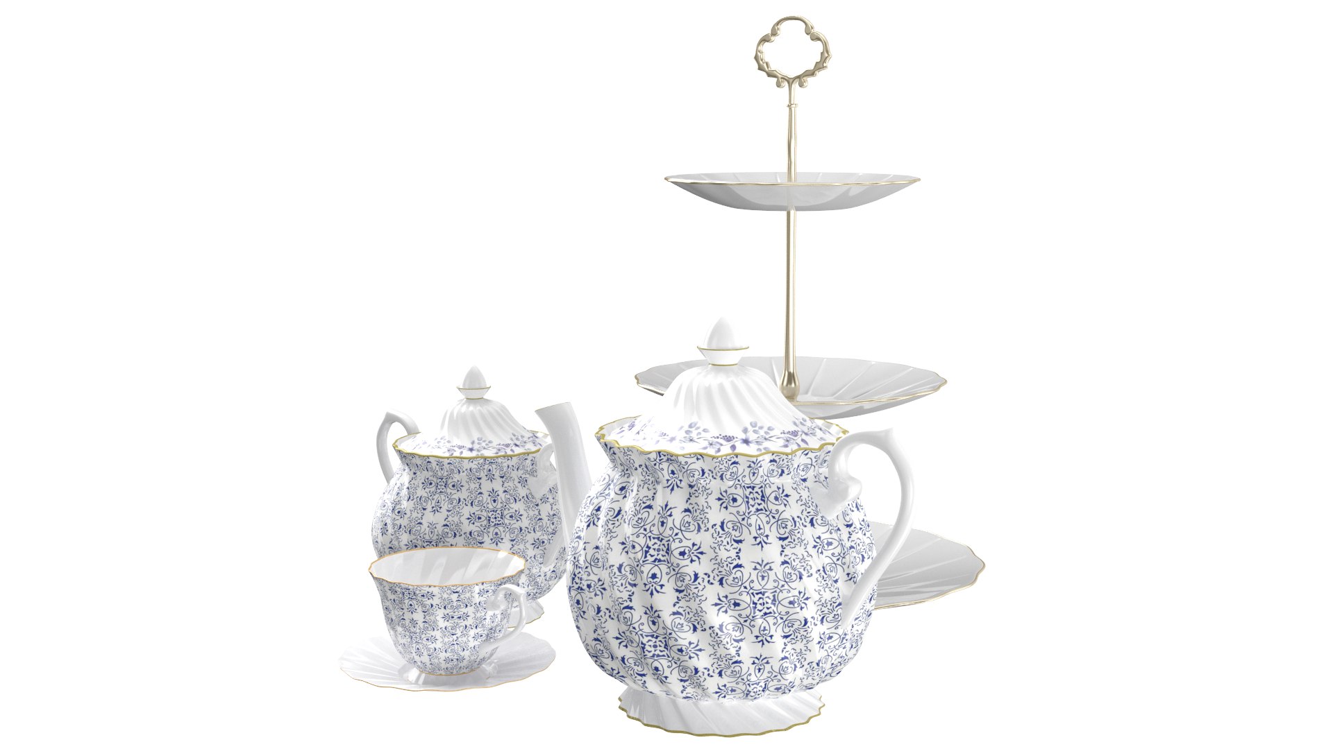3D Model Tea Set 01 - TurboSquid 1724499