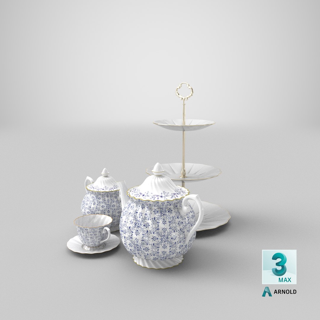 3D Model Tea Set 01 - TurboSquid 1724499
