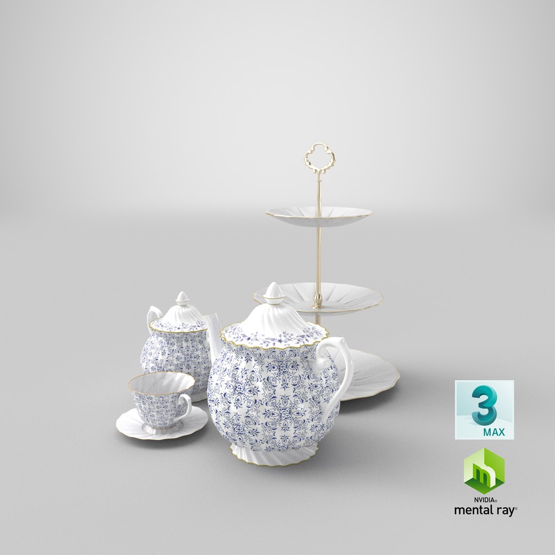 3D Model Tea Set 01 - TurboSquid 1724499