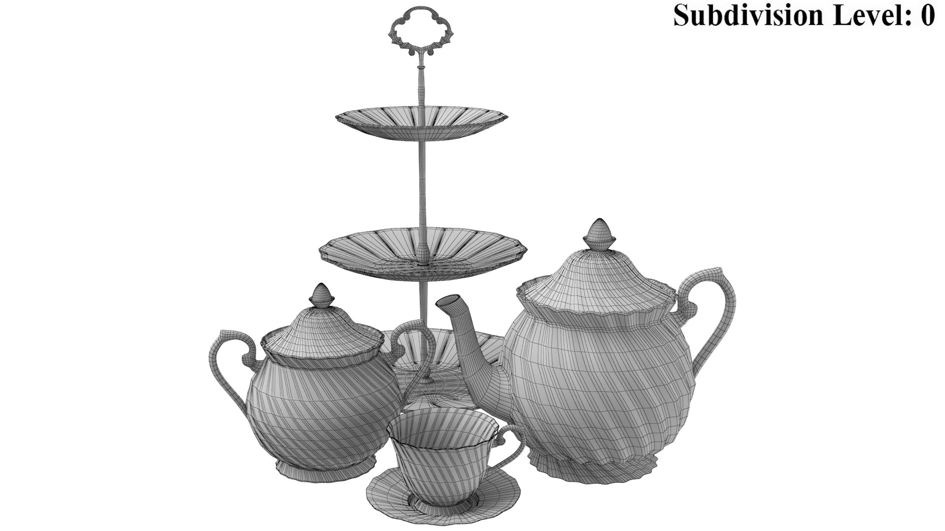 3D Model Tea Set 01 - TurboSquid 1724499