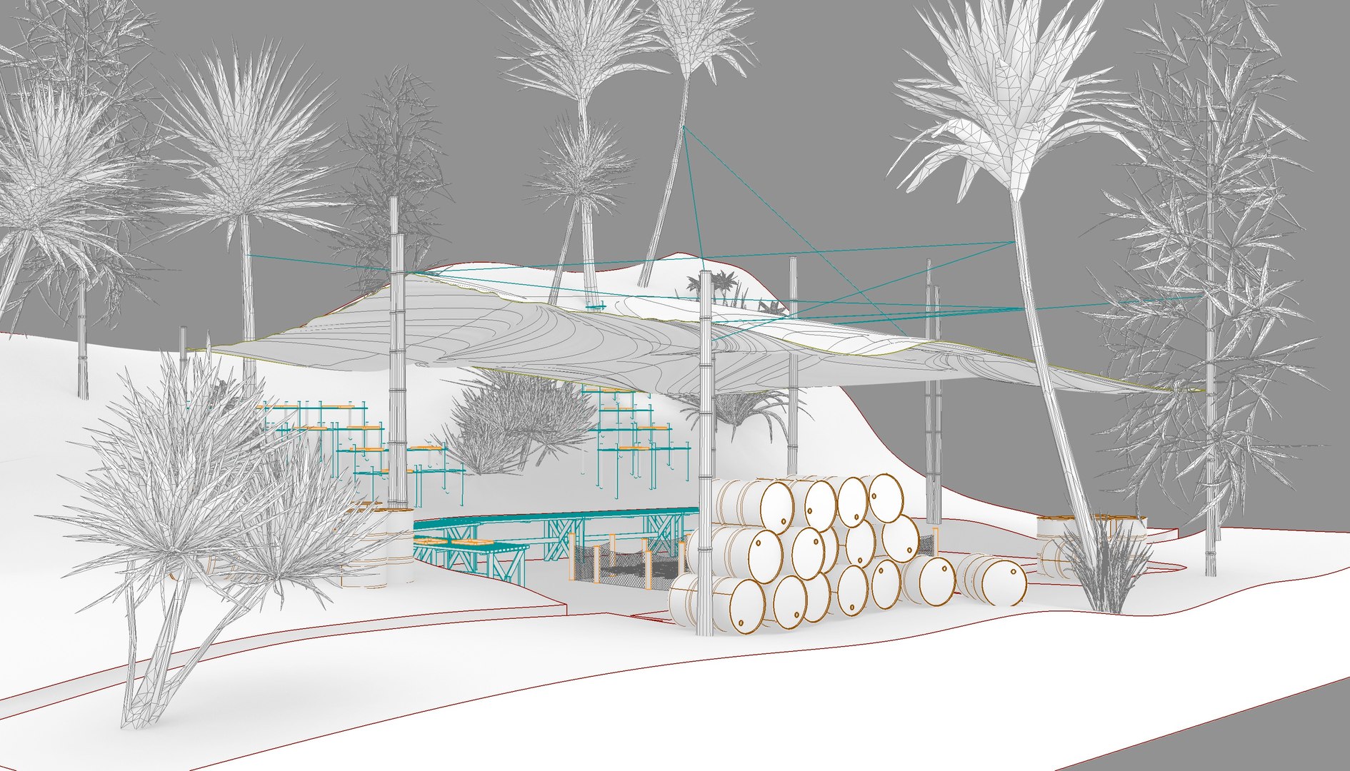 3D Model Jungle Drugs Factory Narcos - TurboSquid 1524412