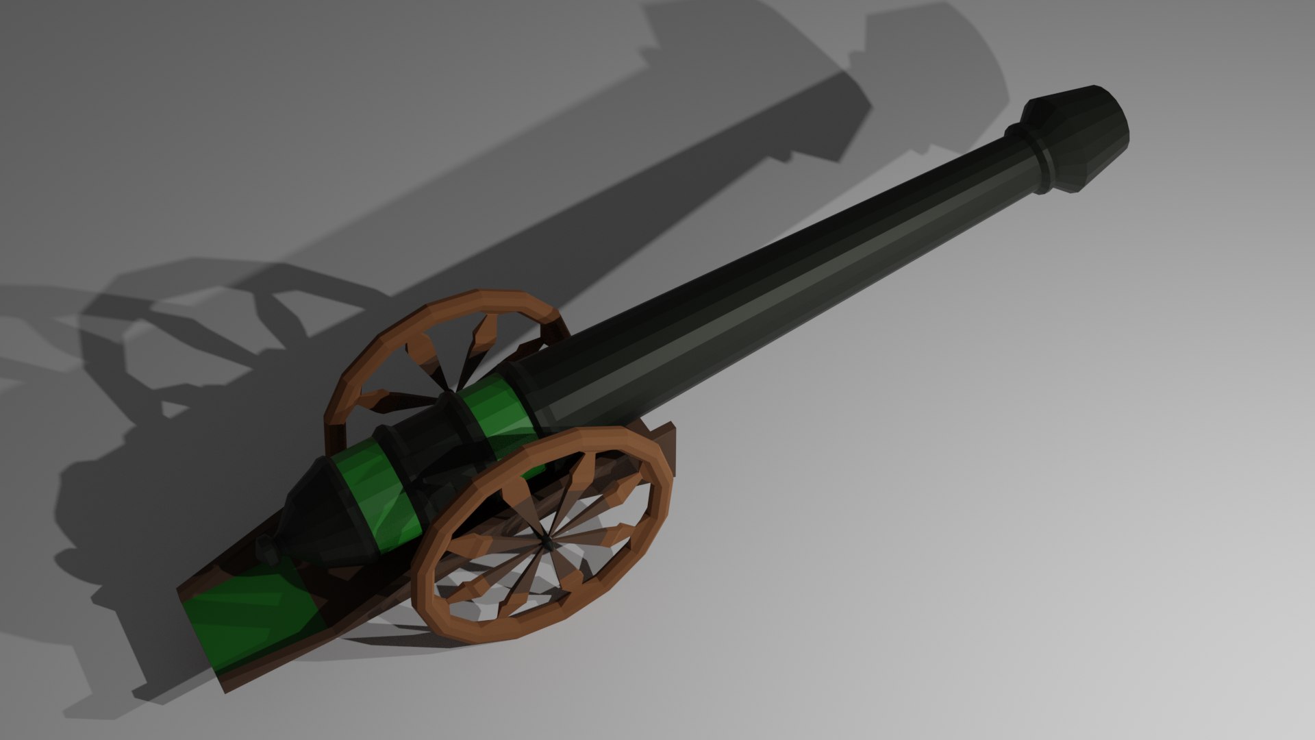 3D Medieval War Canon Lowpoly - TurboSquid 1969916