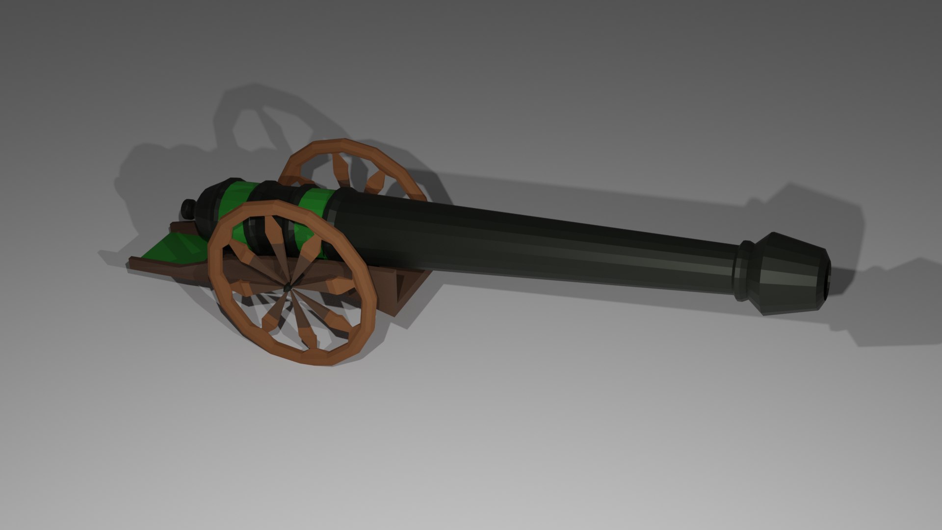 3D Medieval War Canon Lowpoly - TurboSquid 1969916