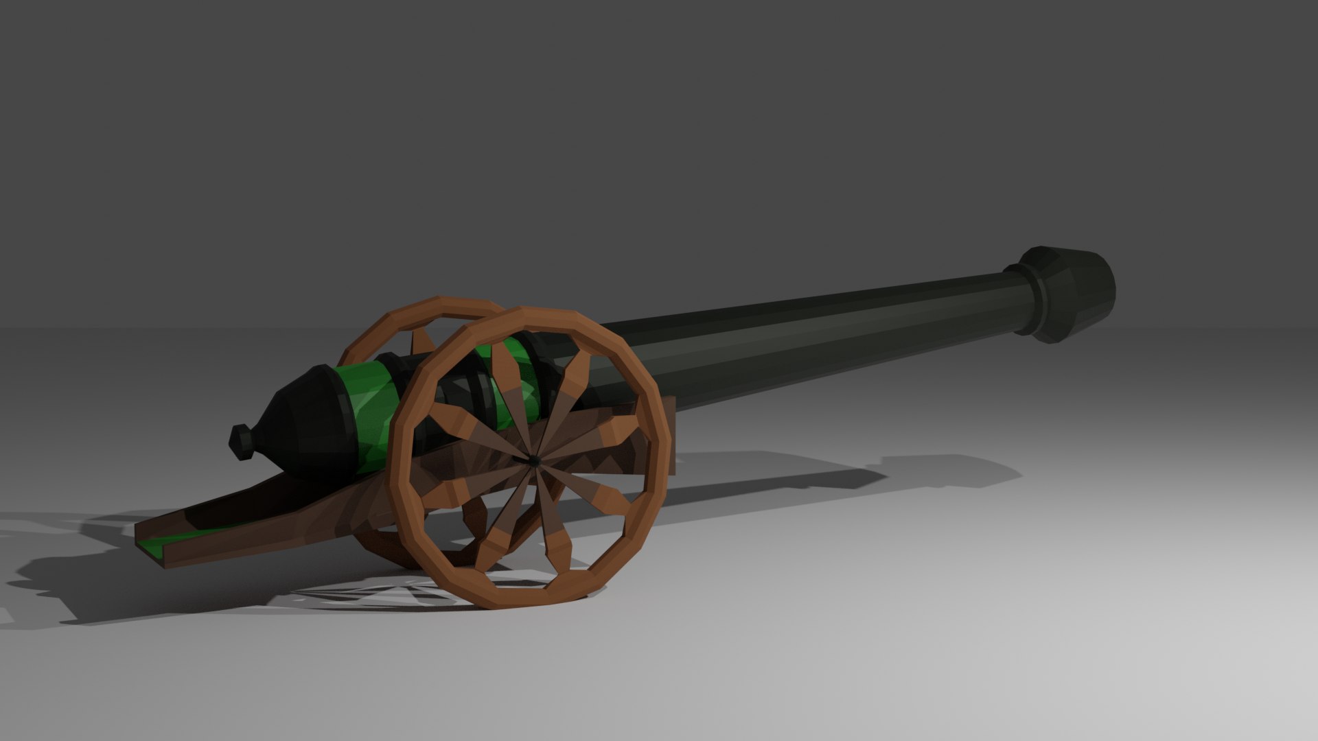 3D Medieval War Canon Lowpoly - TurboSquid 1969916