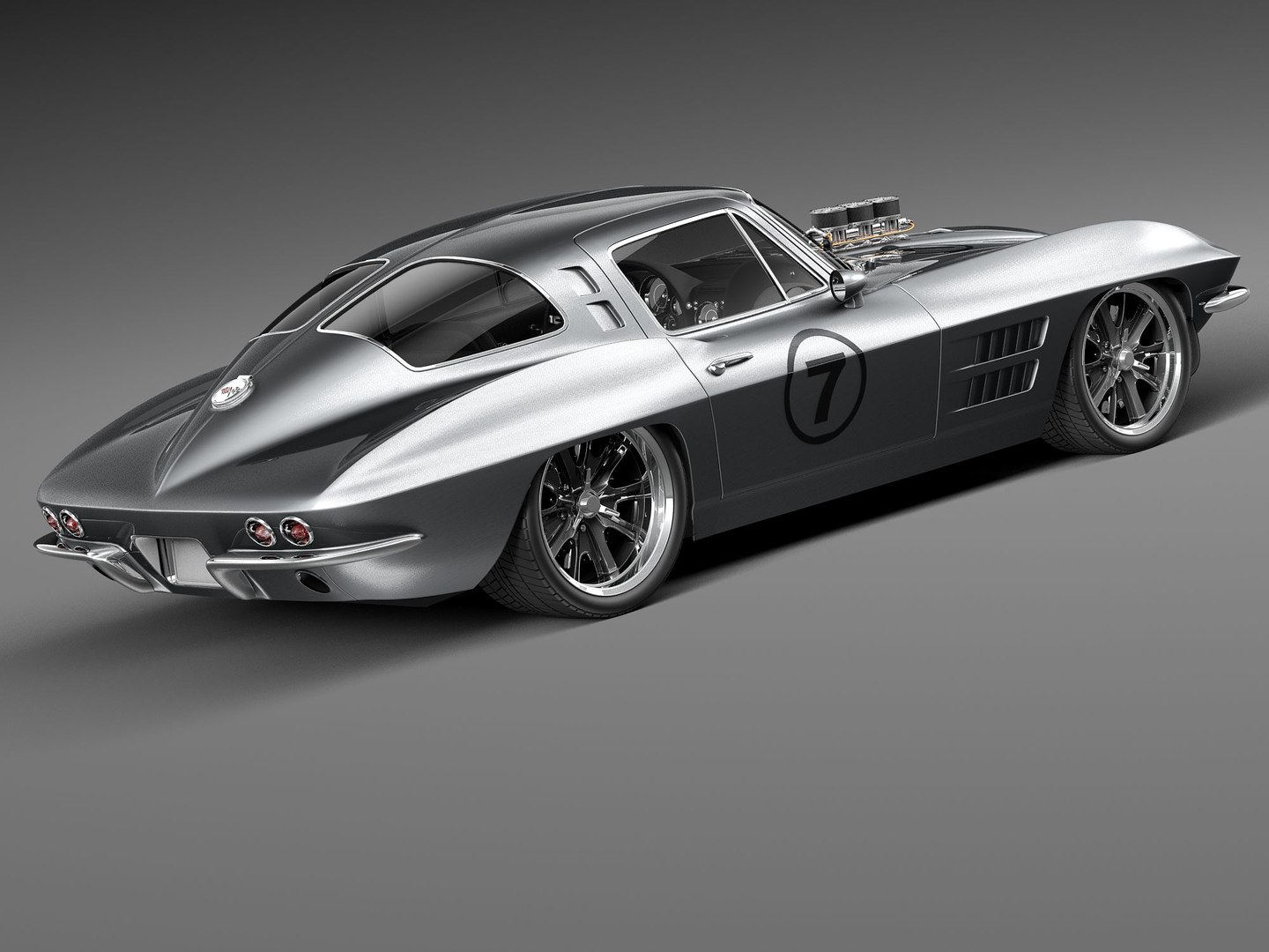 Chevrolet Corvette C2 Sport Coupe 3d Max