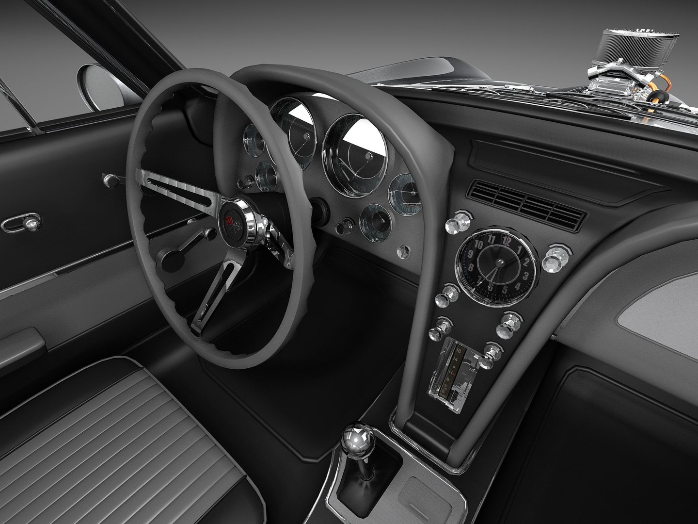 Chevrolet Corvette C2 Sport Coupe 3d Max