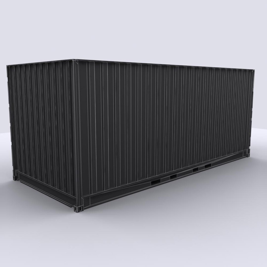 3d Model Container 6 Door