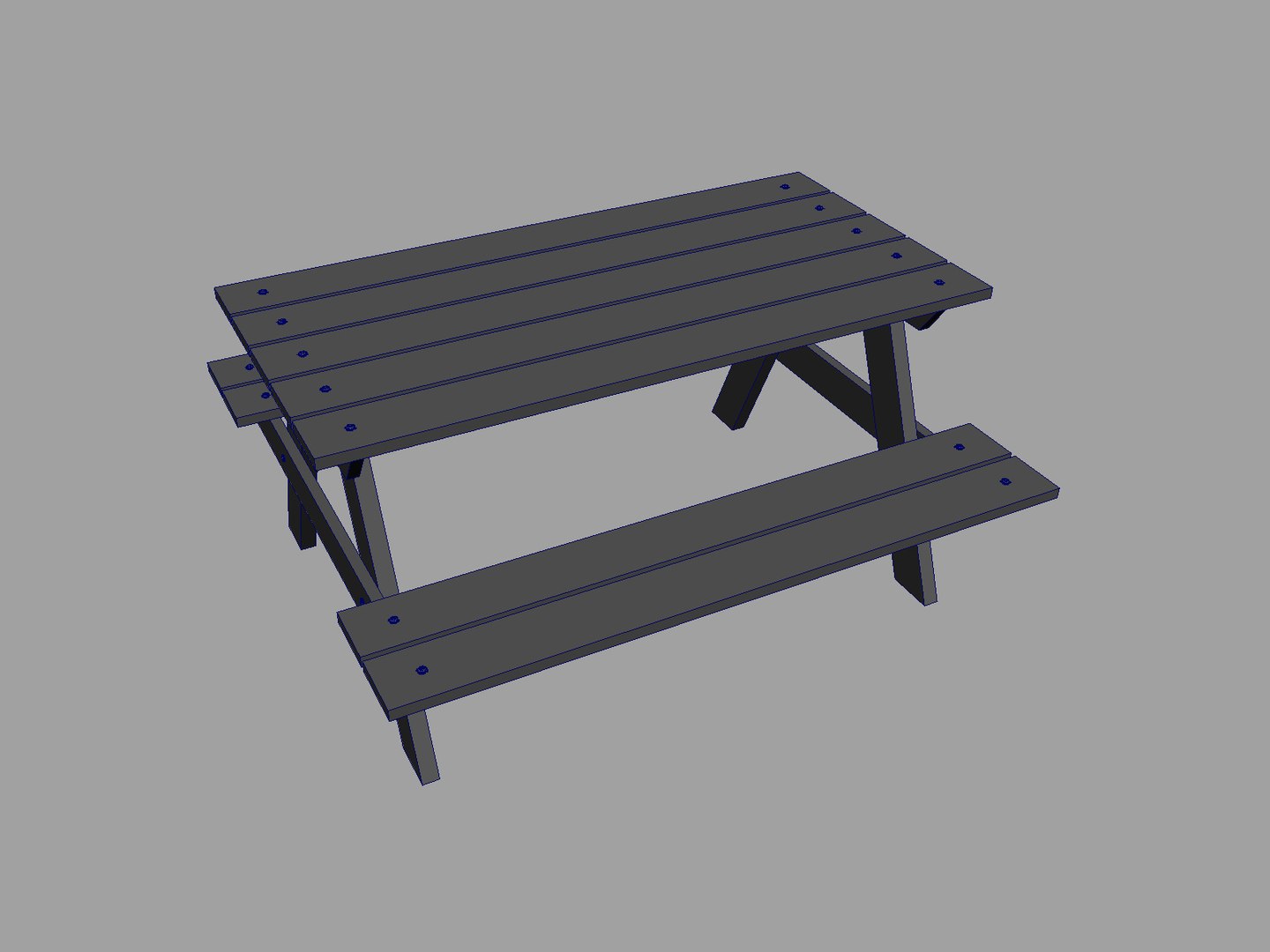 3d Picnic Table Model