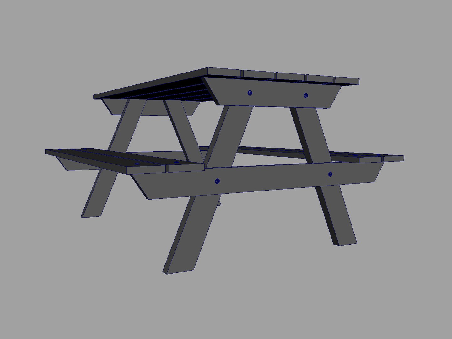3d Picnic Table Model