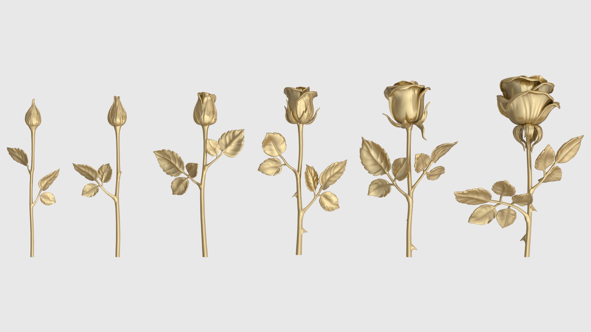 3D Rose Flowers Pack Model - TurboSquid 2017309