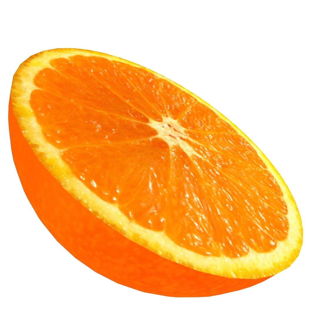Half orange 3D - TurboSquid 1601770