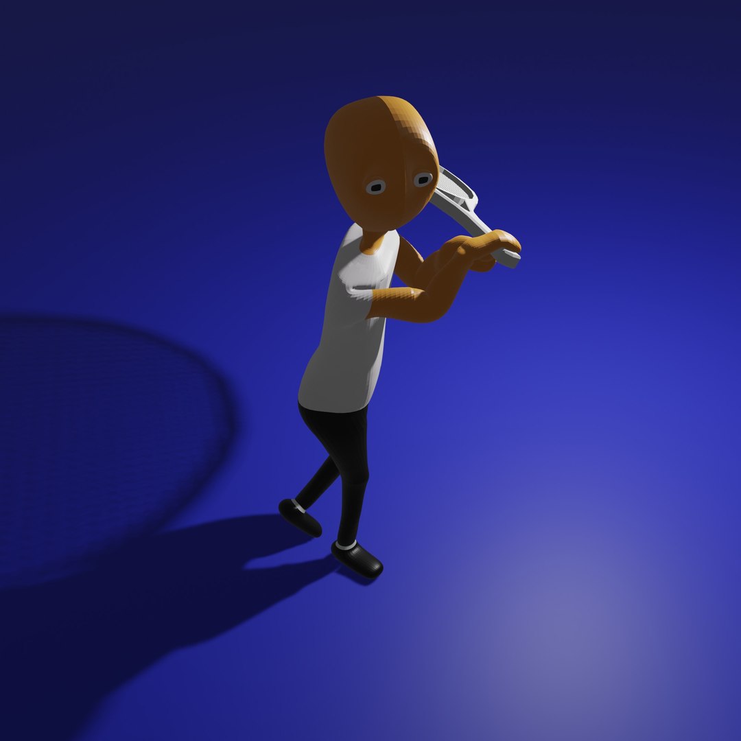 3D Simple Tennis Player - TurboSquid 1717004