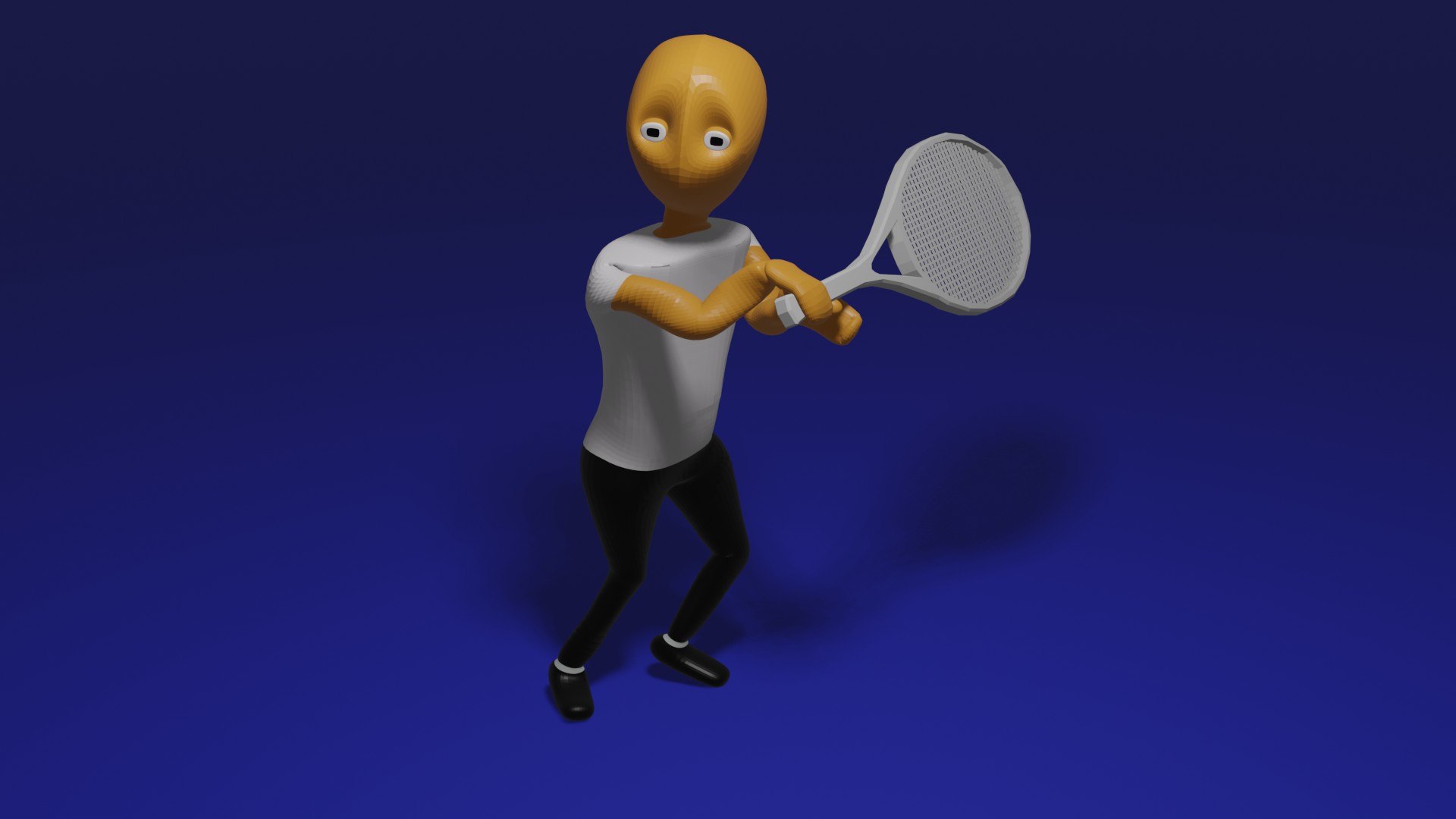3D Simple Tennis Player - TurboSquid 1717004