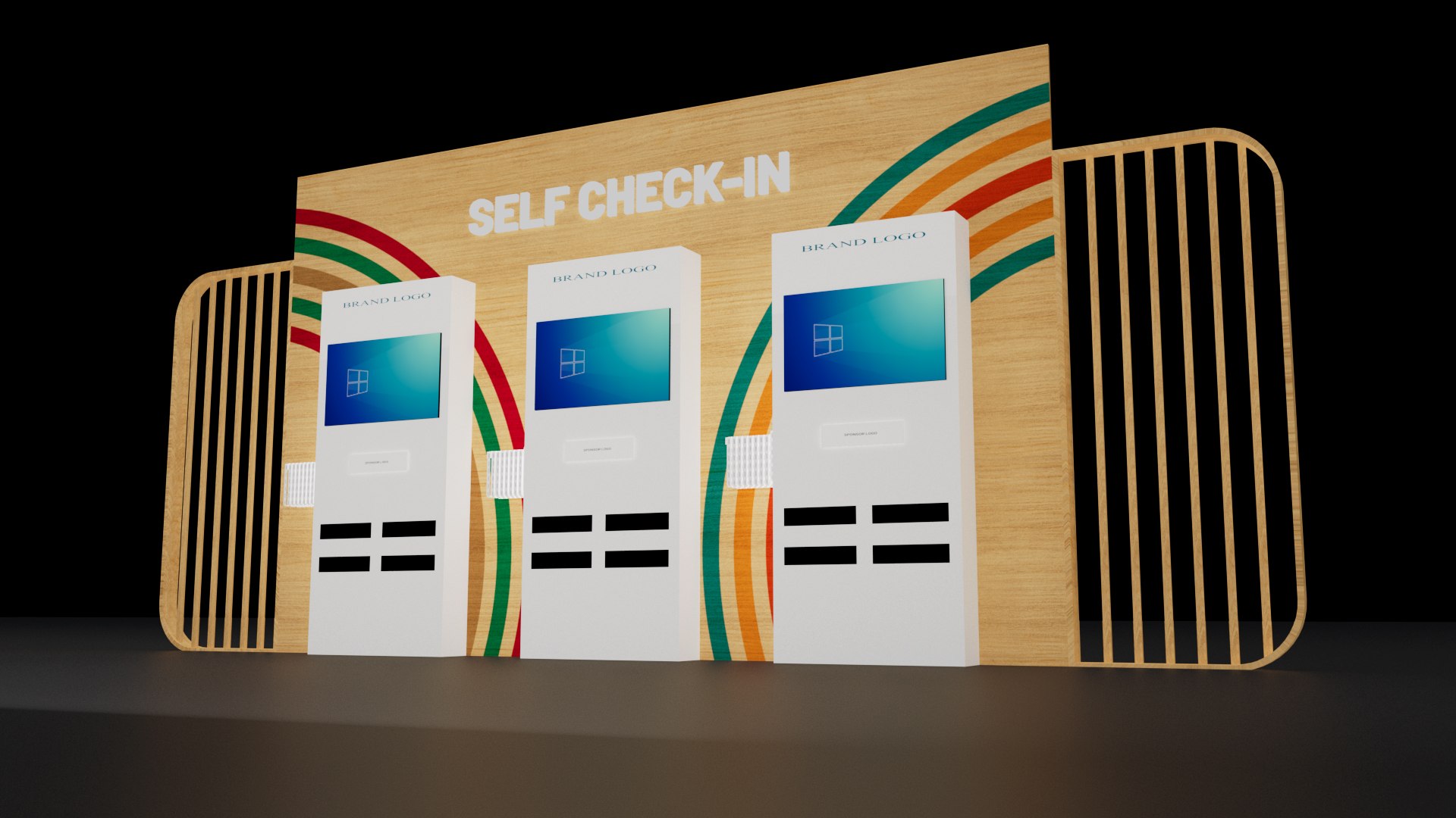 Self Check In 3D Model - TurboSquid 2091340