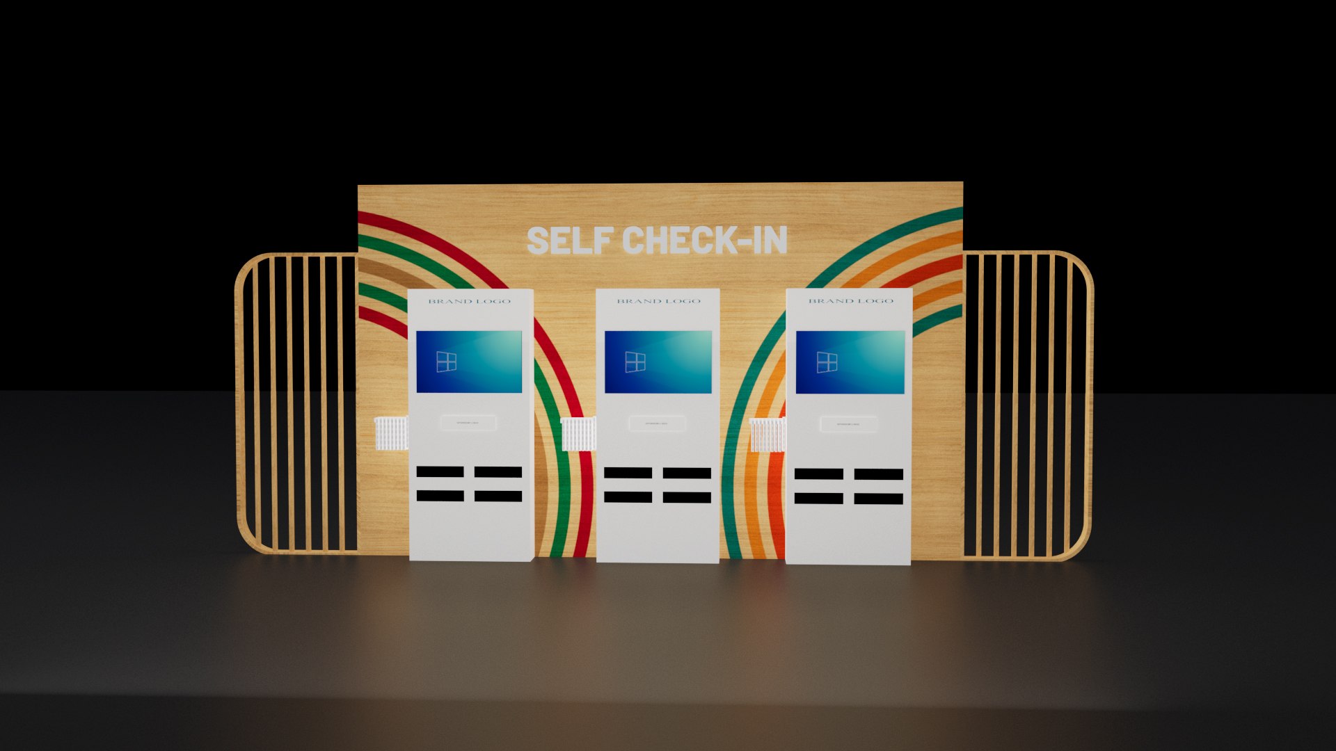 Self Check In 3D Model - TurboSquid 2091340