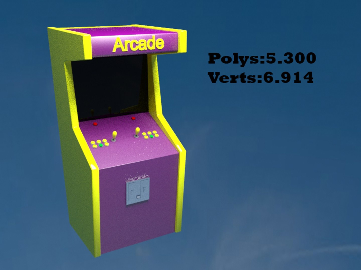 3D Arcade Machine Model - TurboSquid 1322645