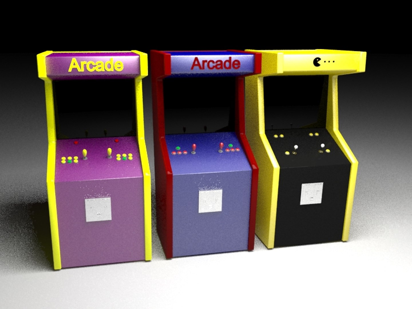 3D Arcade Machine Model - TurboSquid 1322645