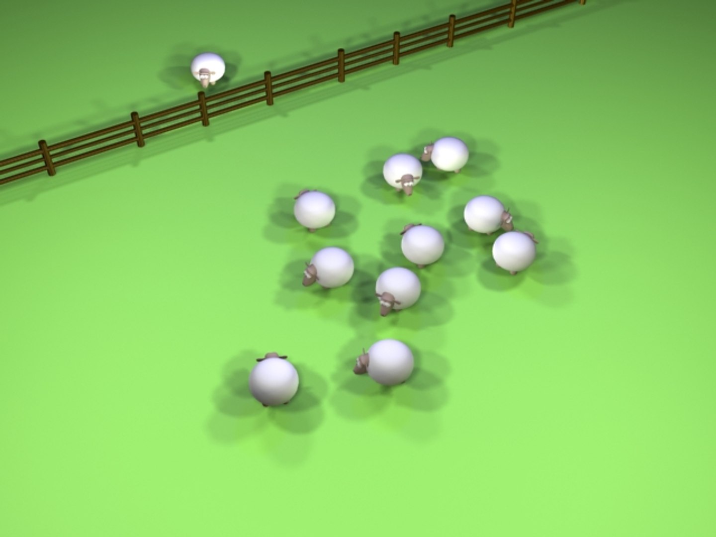 Farm Sheep 3d Model