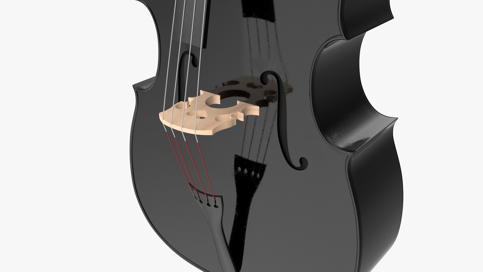 Double-Bass Black Model - TurboSquid 2138035