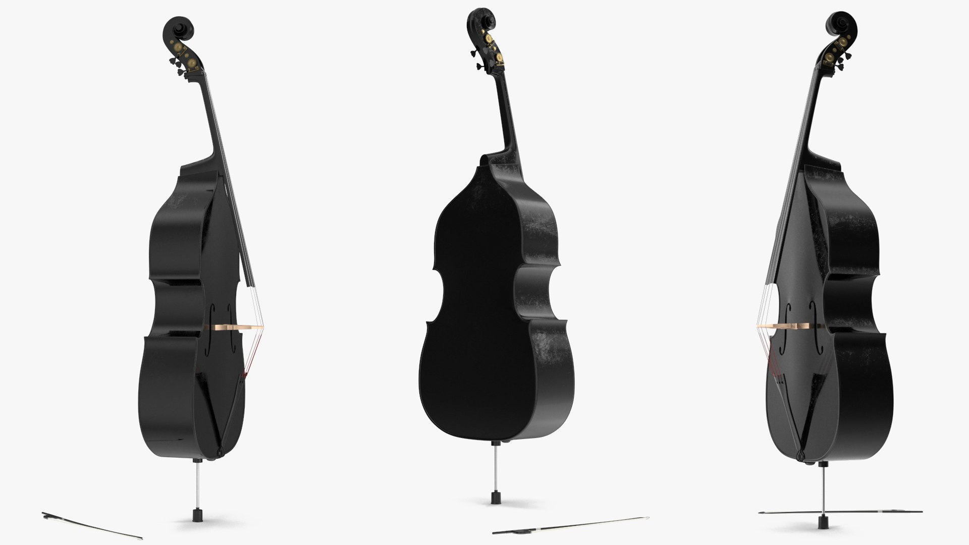 Double-Bass Black Model - TurboSquid 2138035