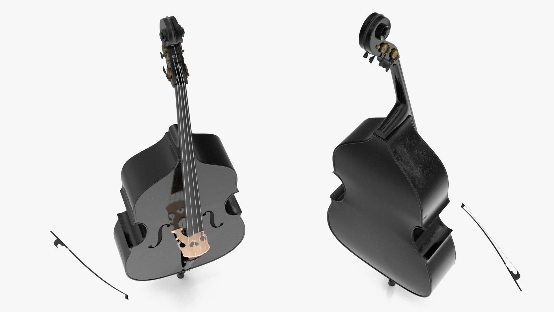 Double-Bass Black Model - TurboSquid 2138035