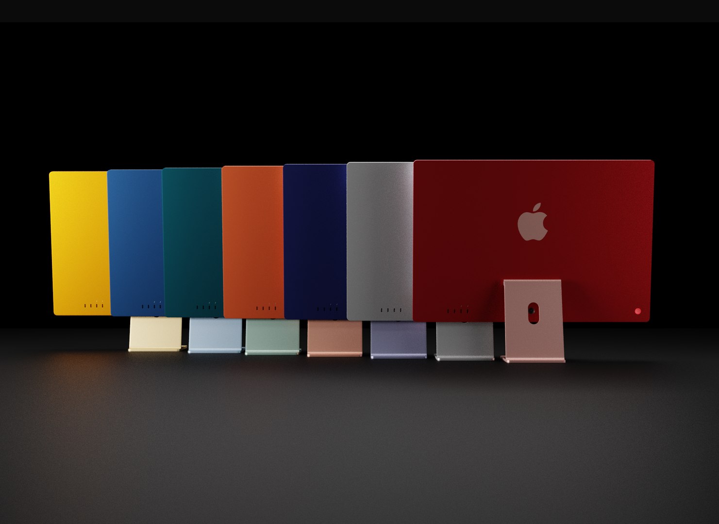 Apple iMac in All Official Colors 3D - TurboSquid 1723205