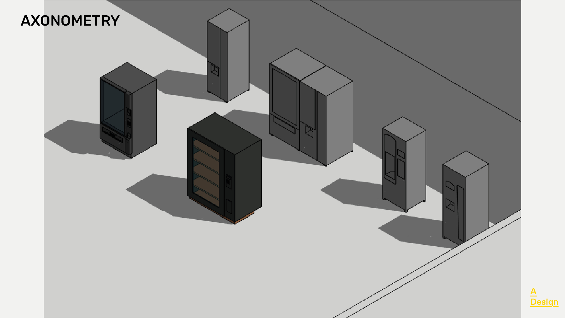 modelo 3d Máquinas expendedoras - Pack de modelos de familias de revit ...