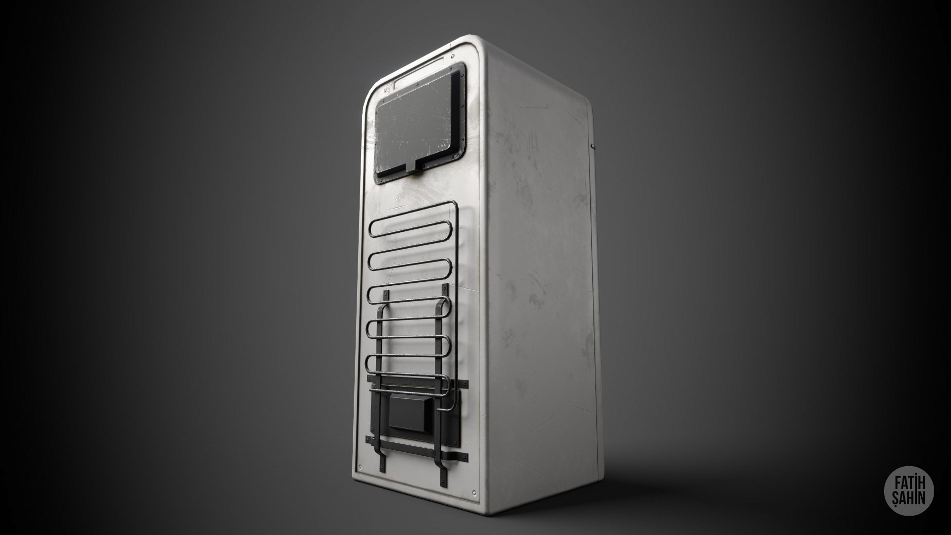 3D Vintage Fridge - Game Ready - TurboSquid 2171682