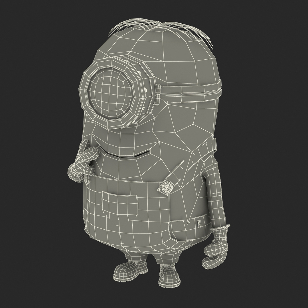 3d Short Eyed Minion Pose Model