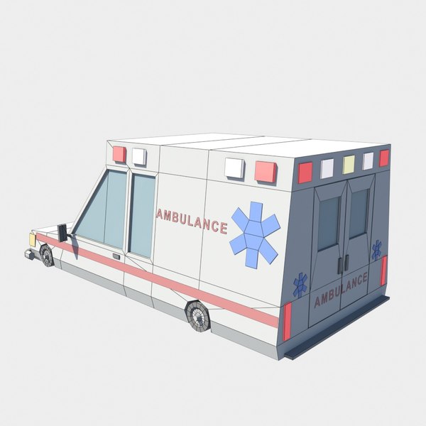3d model ambulance car