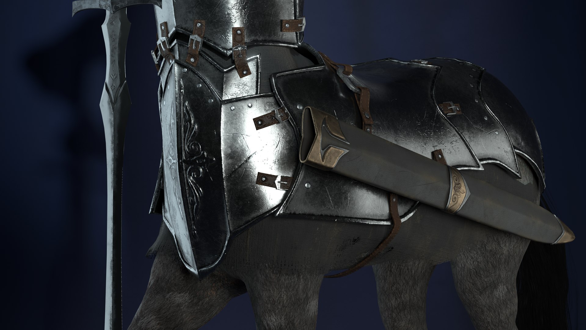 3D Model Centaur Knight-Heawy Armor - TurboSquid 2356694