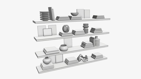 Shelf decor 3D - TurboSquid 1666823