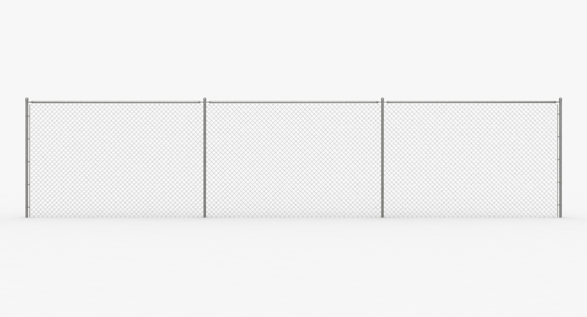 3D Model Realistic Chain Link Fence - TurboSquid 1373917