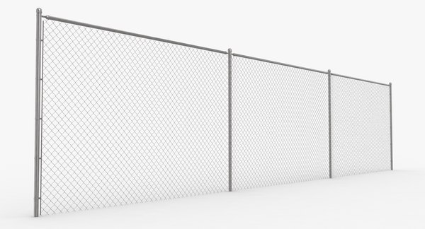 3D model realistic chain link fence - TurboSquid 1373917