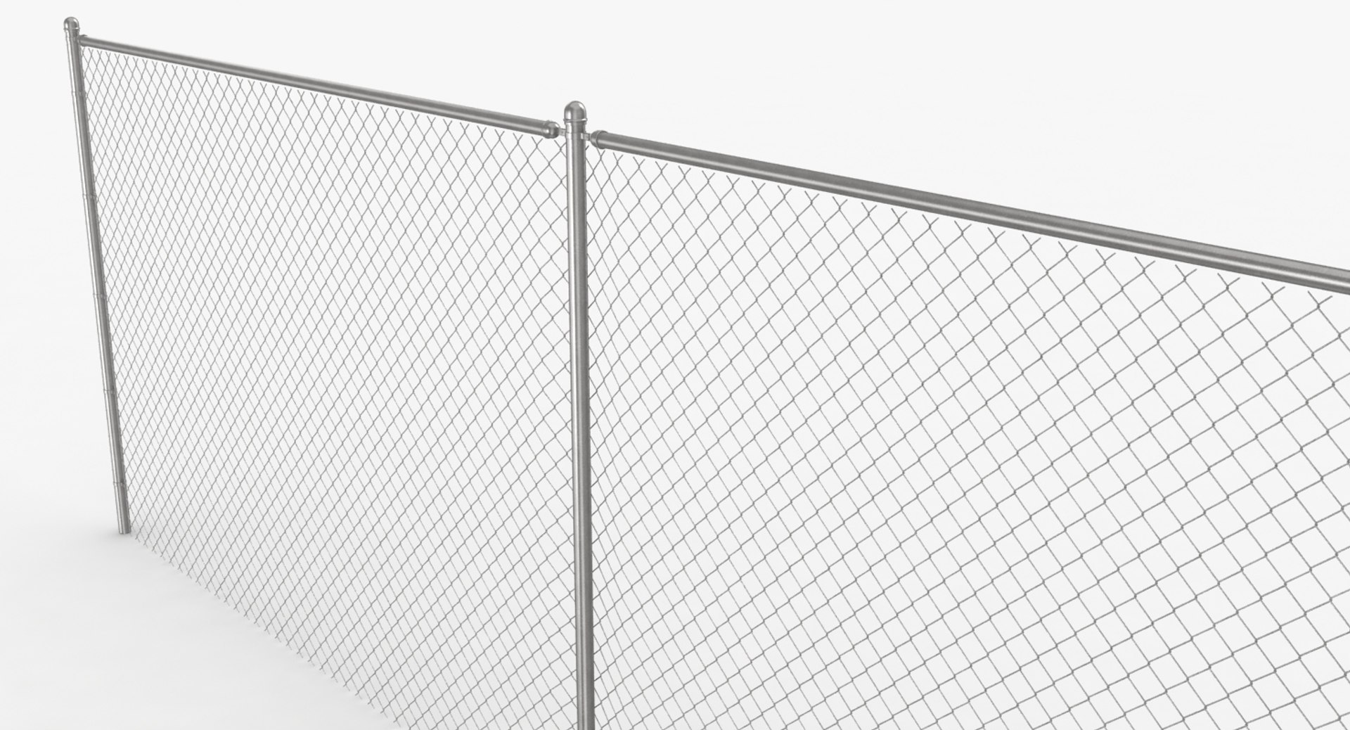 3D Model Realistic Chain Link Fence - TurboSquid 1373917